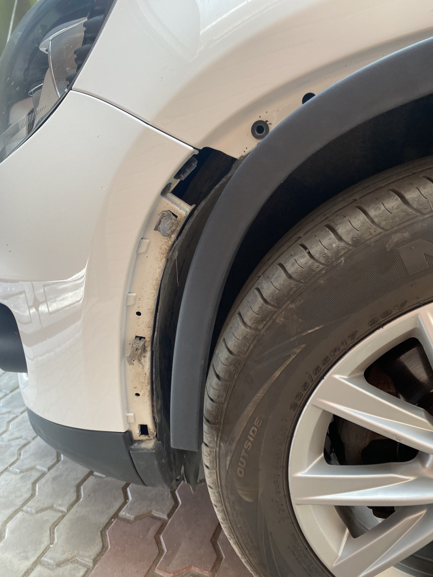 Расширитель колесной арки перед слева Sollo. — Volkswagen Tiguan (1G ...