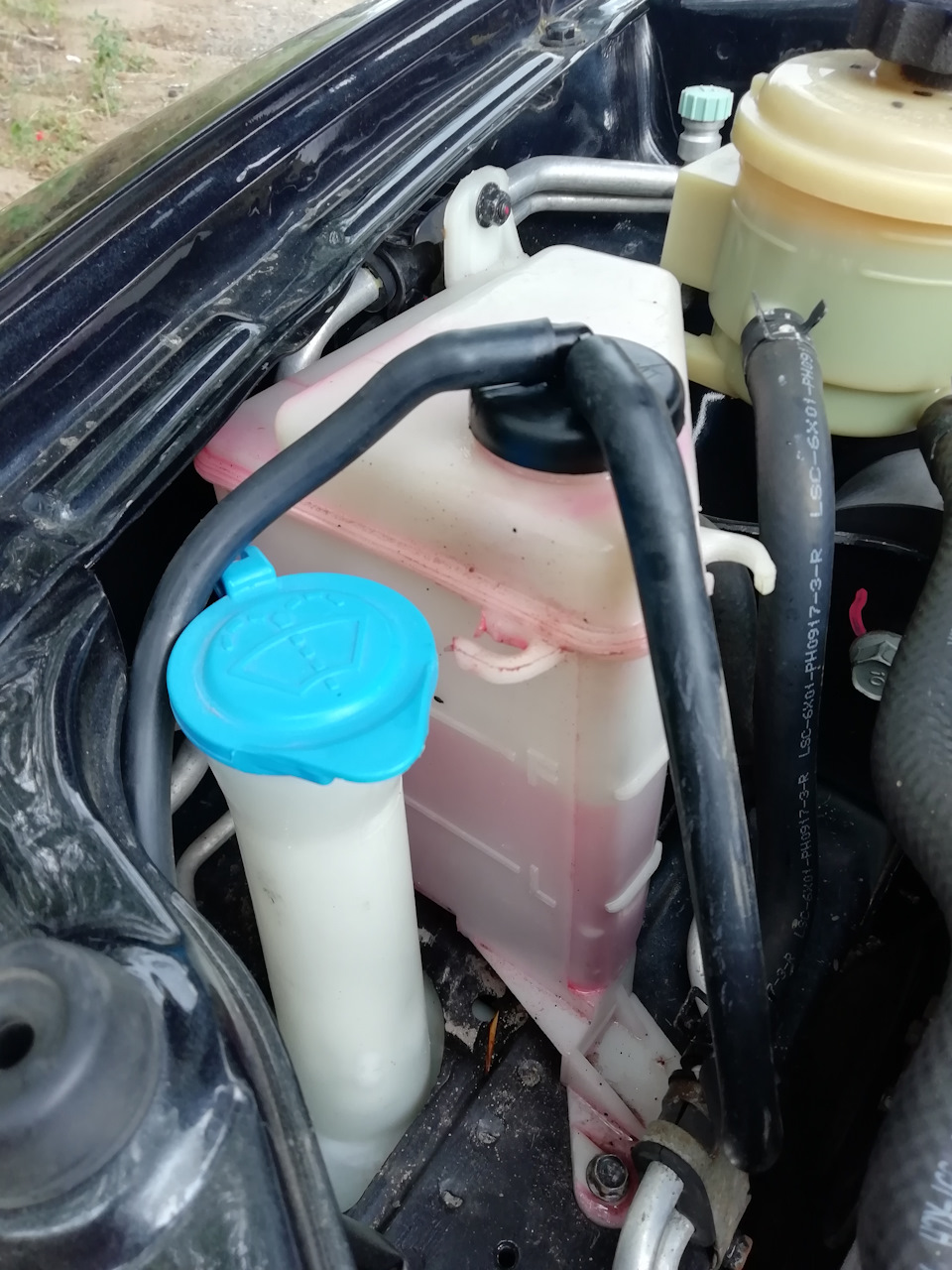 Крышка расширительного бочка — Hyundai Accent (2G), 1,5 л, 2007 года ...