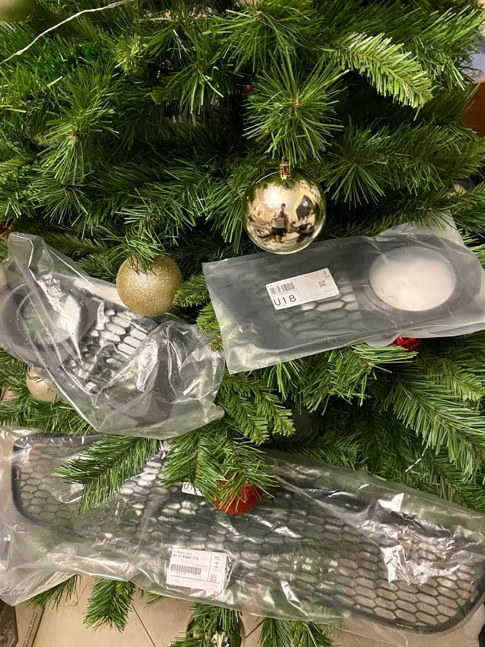 Решетки в М бампер — BMW 3 series Coupe (E92), 3 л, 2010 года ...