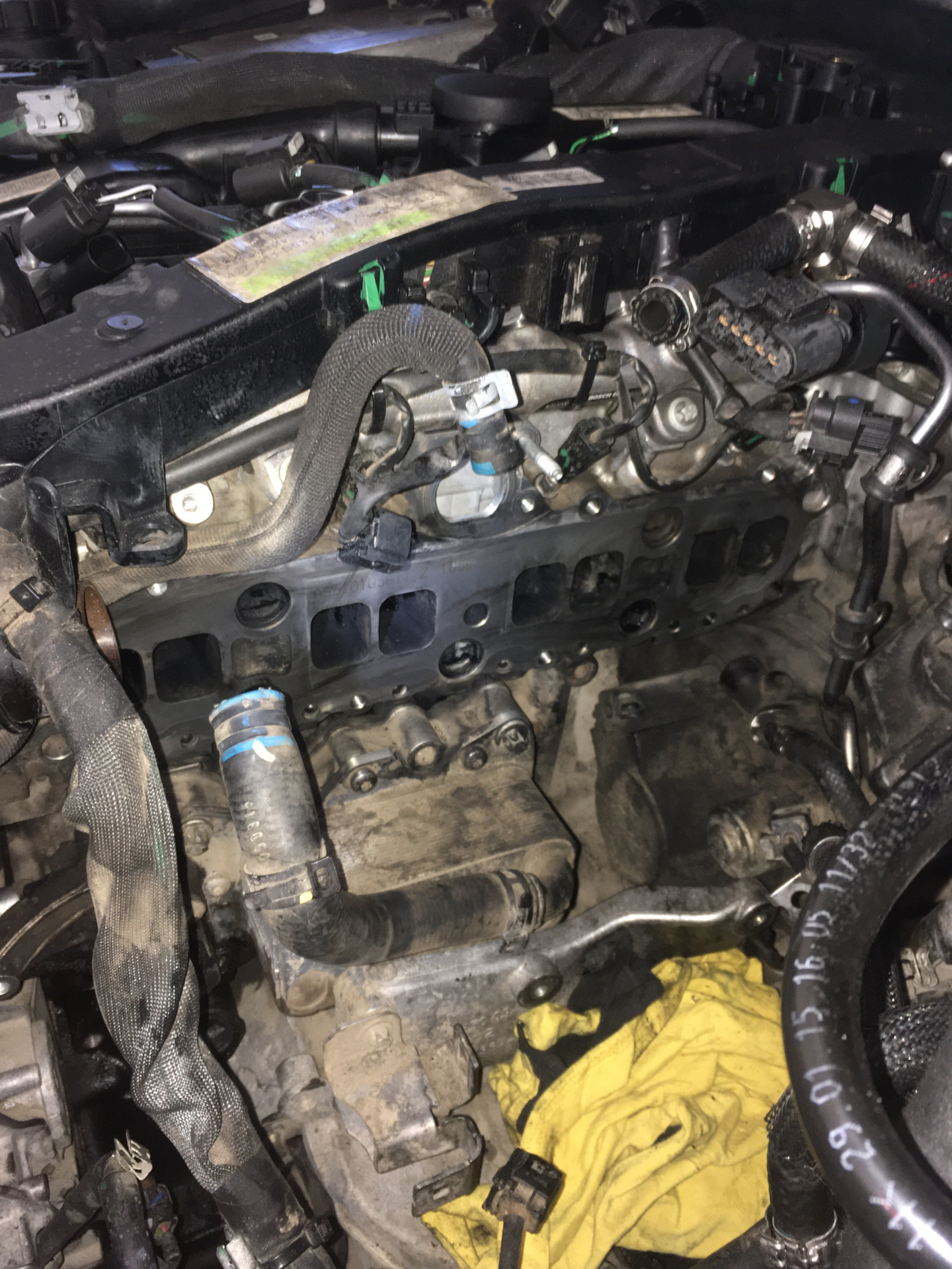 Чистка впуска, замена помпы, замена всех прокладок, замена моторного ...