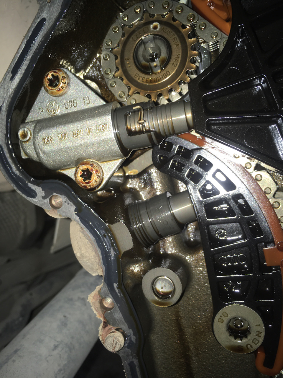 Замена цепи на минималках) — Skoda Octavia A7 Mk3, 1,8 л, 2013 года ...