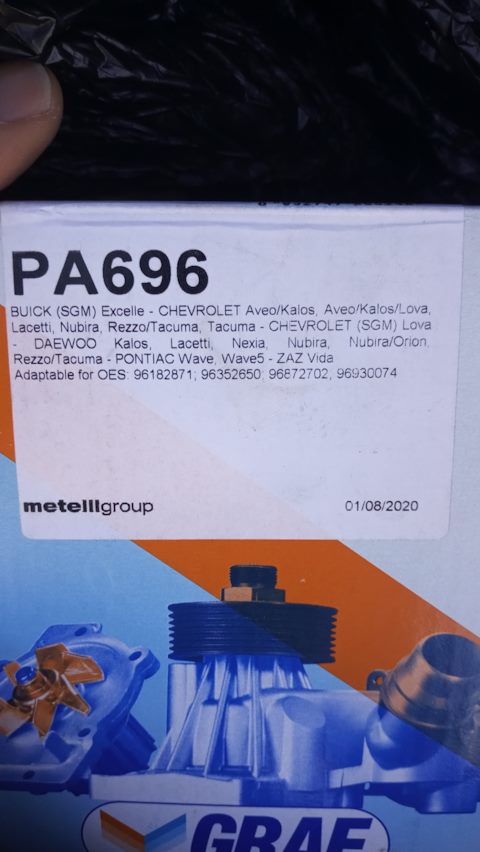 96182871 Помпа GM | Запчасти на DRIVE2