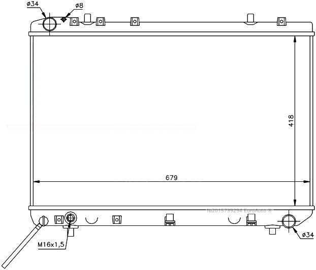 SY0003 Радиатор SSANGYONG KORANDO/TAGAZ TAGER 2.3/2.9D MT SAT ...