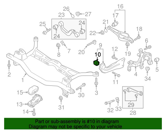 1K0505541D Сайлентблок VAG | Запчасти на DRIVE2
