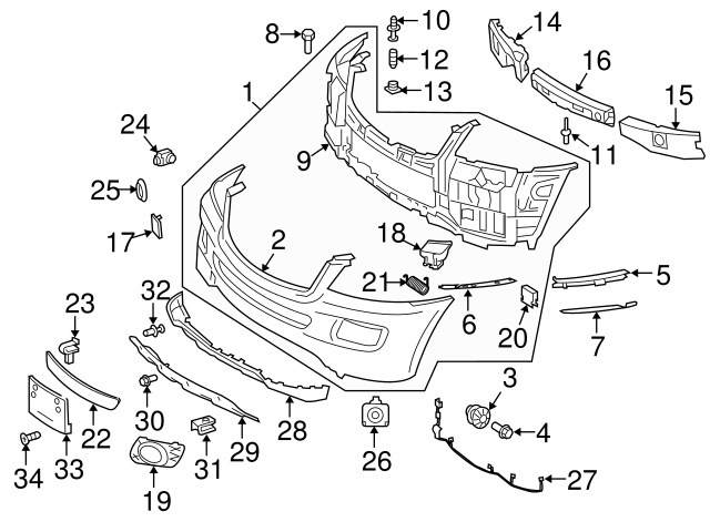 A1648850923 Накладка бампера переднего Mercedes | Запчасти на DRIVE2