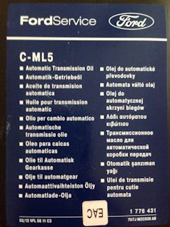 1776431 Жидкость трансмиссионная (красная) 1л Ford | Запчасти на DRIVE2