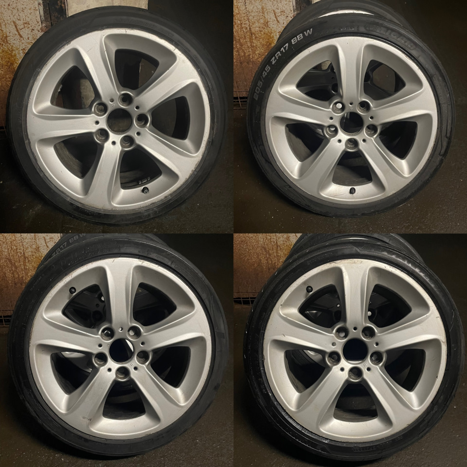 Шины летние Yokohama 205/45 R17, литые диски Bmw 8Jx17 ET47 5x120 на ...