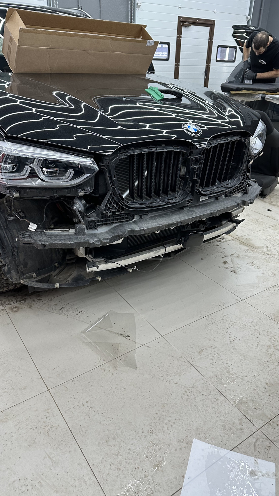 20. С Кем не бывает или как Я поменял жалюзи радиатора — BMW X3 (G01 ...