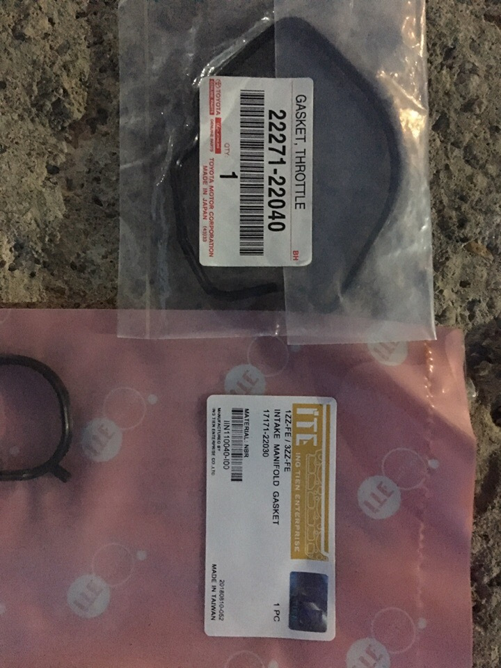 2227122040 Прокладка корпуса заслонки дроссельной 22271-22040 TOYOTA ...