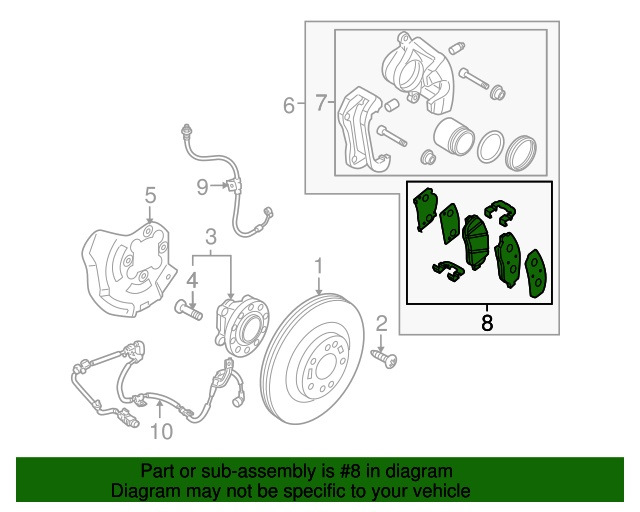 581013MA11 Комплект тормозных колодок. Передняя ось KIA HYUNDAI ...
