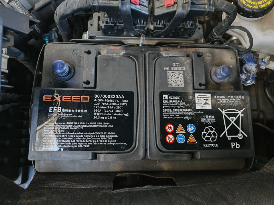 42# Аккумулятор жил счастливо, но не долго. ч.1 — Jaecoo J7, 1,6 л ...