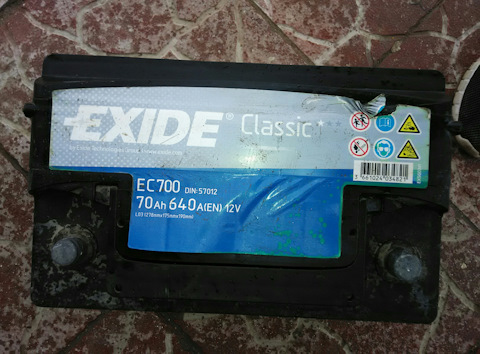 EC700 Аккумуляторная батарея EXIDE | Запчасти на DRIVE2
