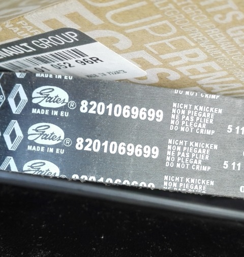 8201069699 Ремень зубчатый RENAULT | Запчасти на DRIVE2