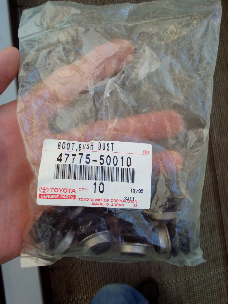 4777550010 ПЫЛЬНИК ВТУЛКИ НАПРАВЛЯЮЩЕЙ СУППОРТА ТОРМОЗНОГО ПЕРЕДНЕГО ...