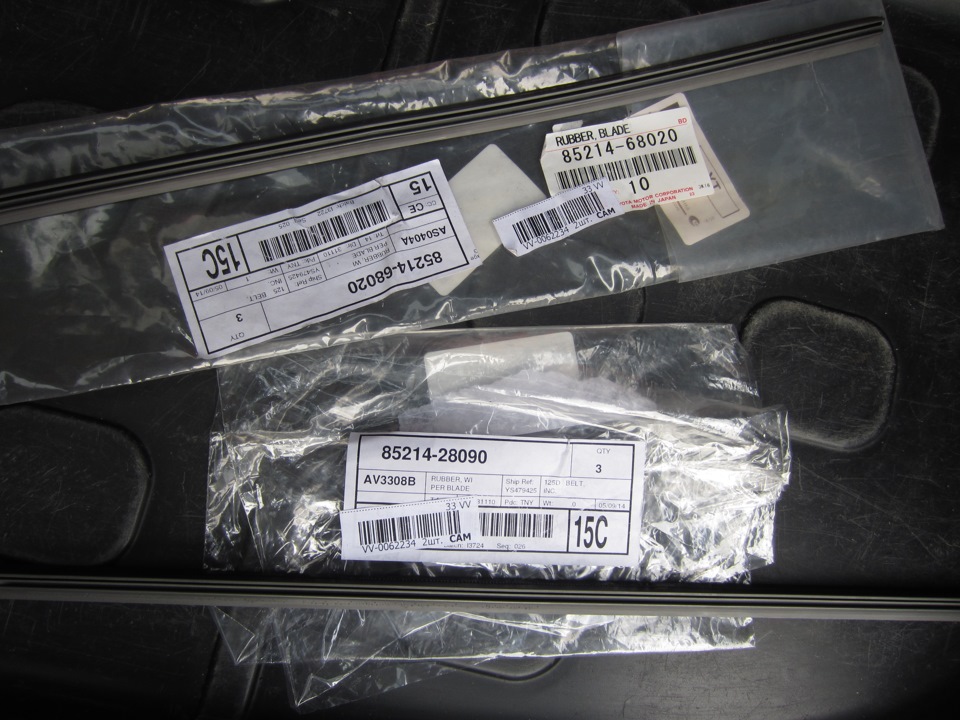 замена резинок стеклочистителей — Toyota Ipsum (21), 2,4 л, 2001 года ...