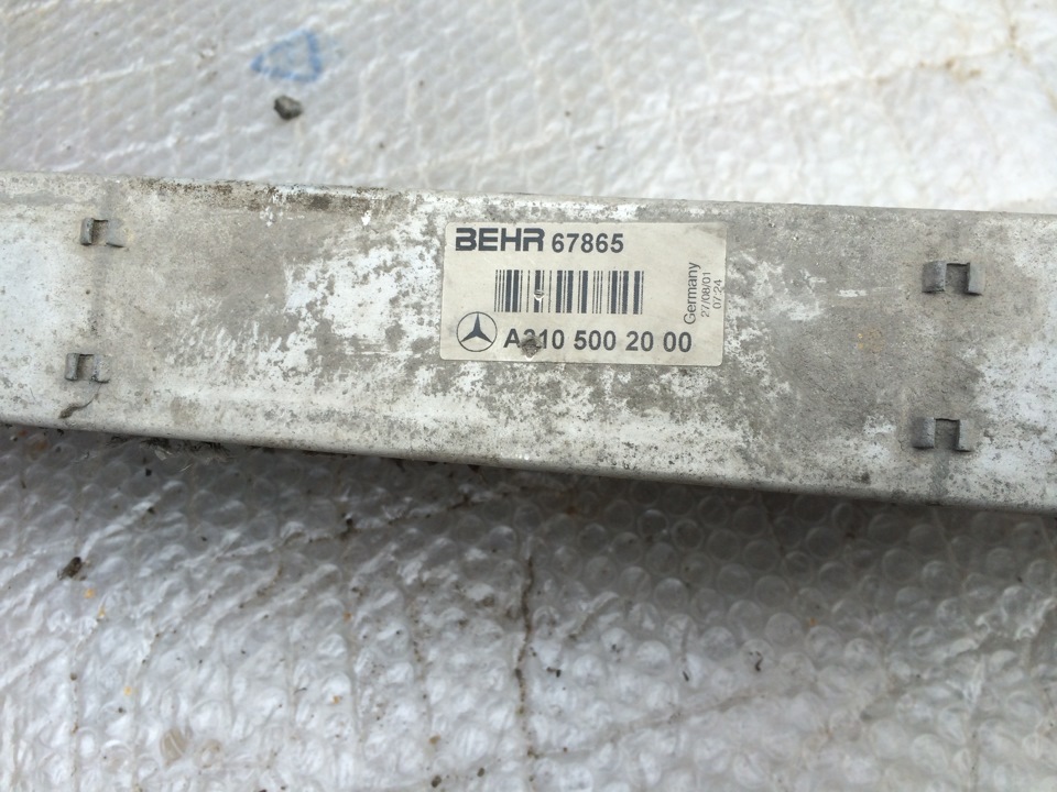 A2105002000 Радиатор MERCEDES | Запчасти на DRIVE2