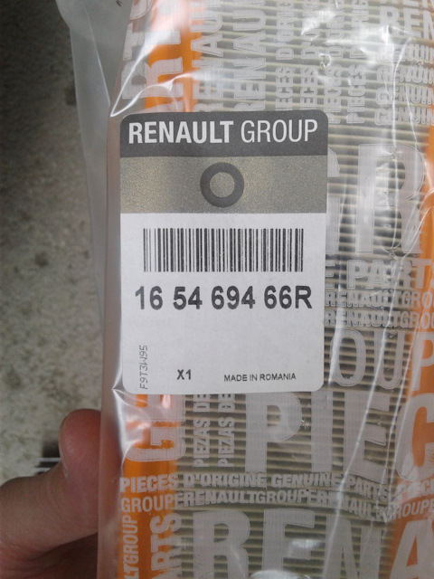 165469466R Картридж воздушного фильтра RENAULT | Запчасти на DRIVE2