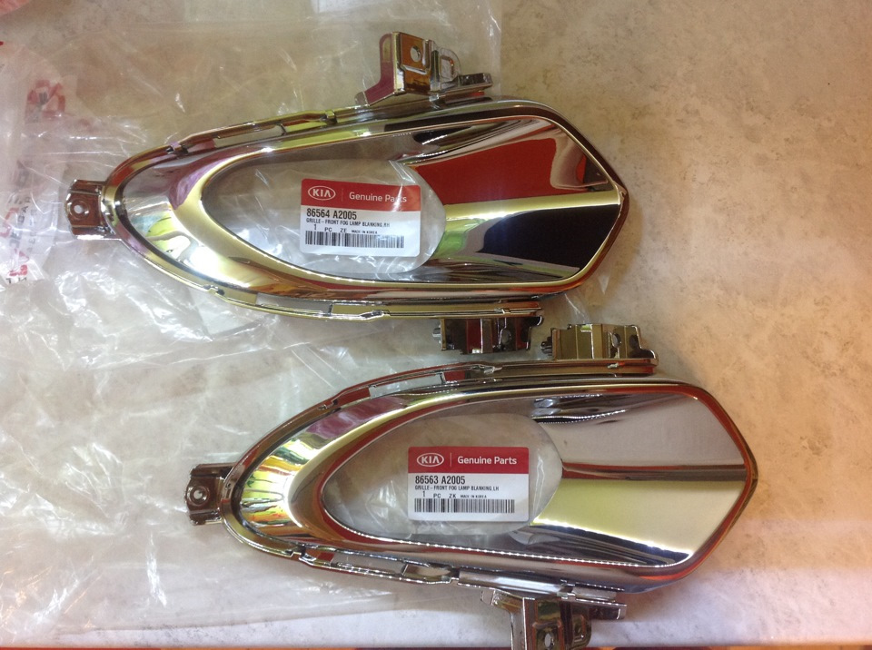 86564A2005 Рамка противотуманной фары KIA HYUNDAI | Запчасти на DRIVE2