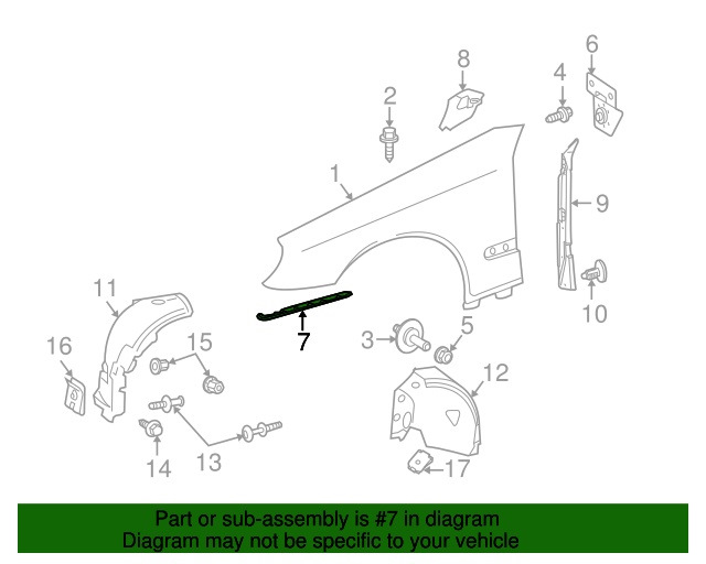 A2118890295 Проставка крепления крыла переднего Mercedes | Запчасти на ...