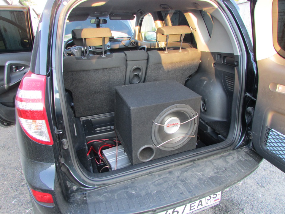 Автозвук Часть1: КочевныЙ Subwoofer — Toyota RAV4 (III), 2 л, 2010 года ...