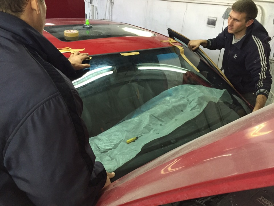 Замена резинок переднего и заднего стекла — BMW M5 (E39), 5 л, 2000 ...