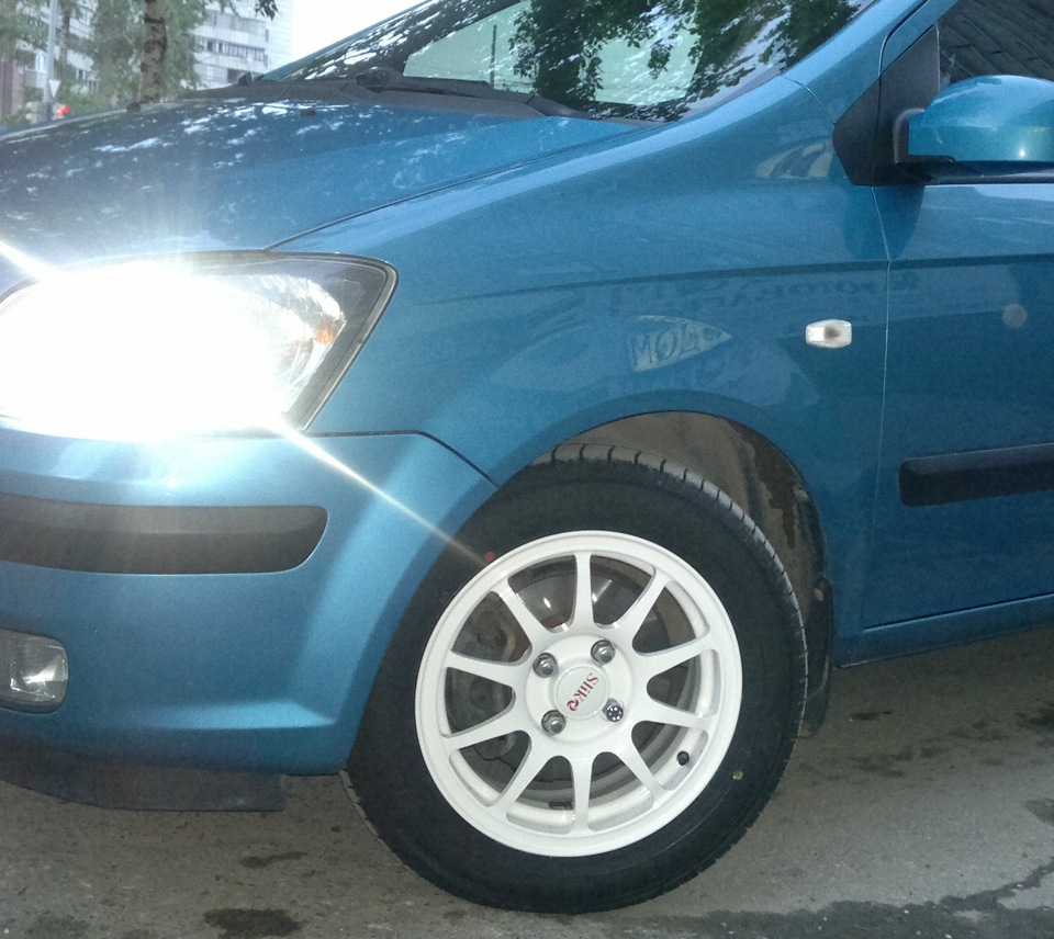 колёса — Hyundai Getz, 1,4 л, 2004 года | колёсные диски | DRIVE2