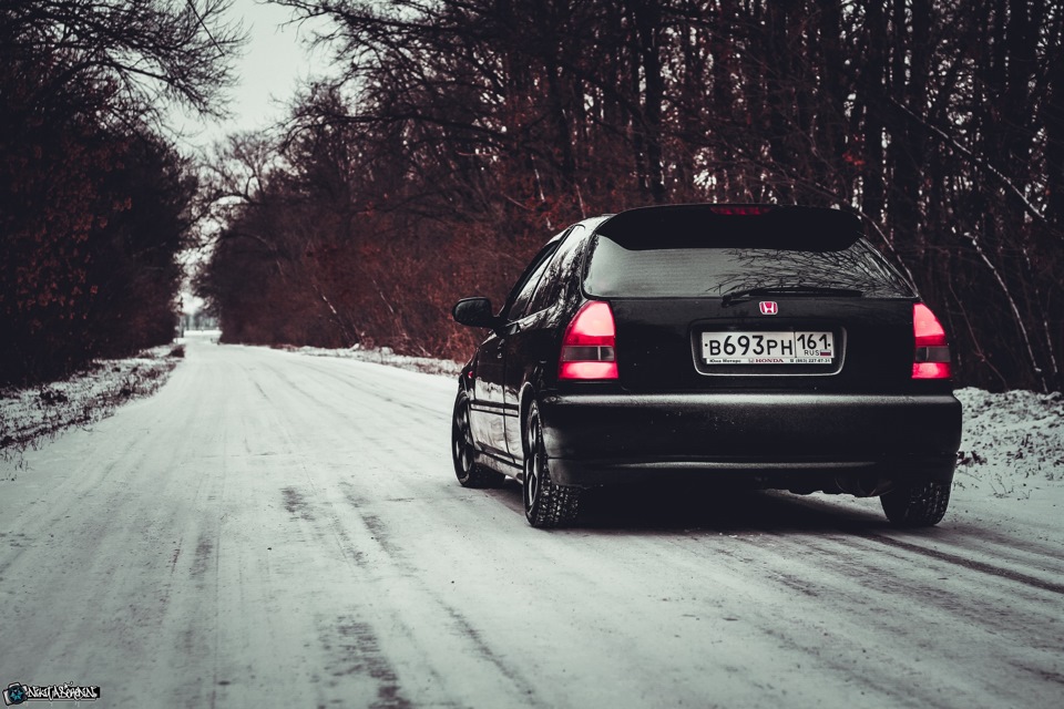 Winter coming soon. — Honda Civic Hatchback (6G), 1999 года ...