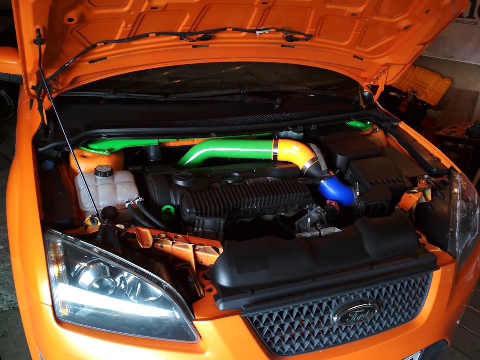 Сборка переда. Новые Шланги обратки focus ST. Обработка передних ...