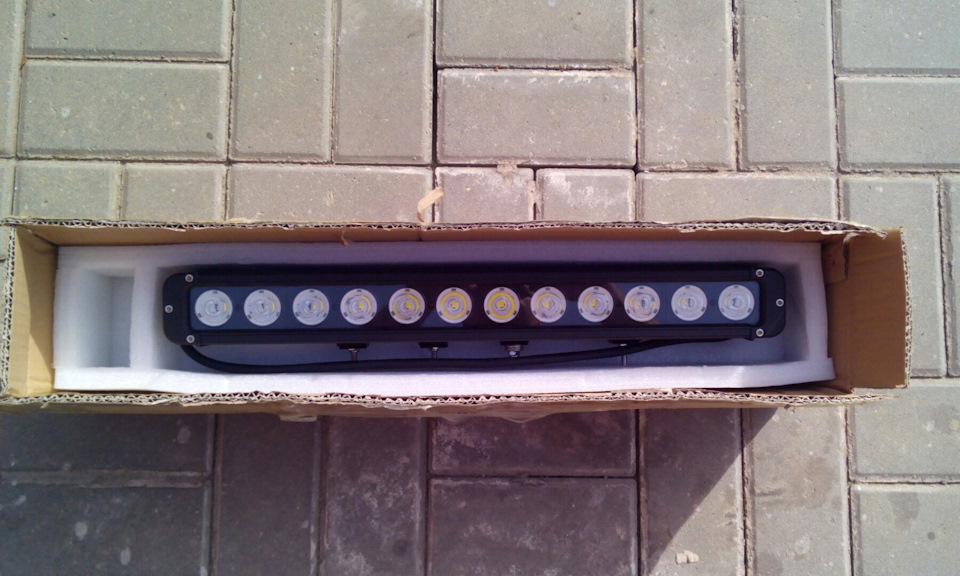 Мини балка LED под бокс — Mitsubishi Pajero Sport (1G), 3 л, 2000 года ...