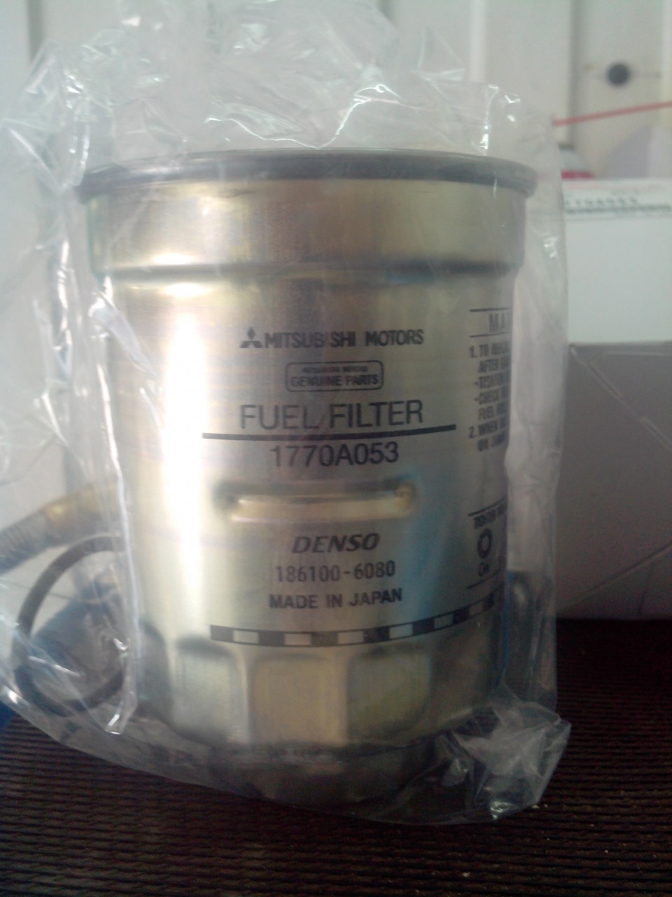 1770A053 Фильтр топливный Mitsubishi | Запчасти на DRIVE2