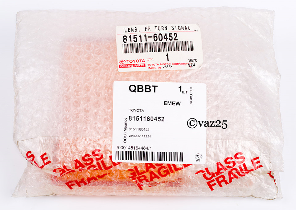 8151160452 Рассеиватель указателя поворота, правый TOYOTA LEXUS ...
