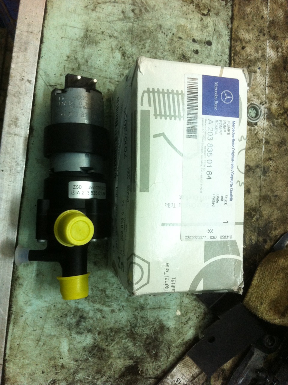 Циркуляционный насос — Mercedes-Benz C-Class Sportcoupe (C203), 1,8 л ...