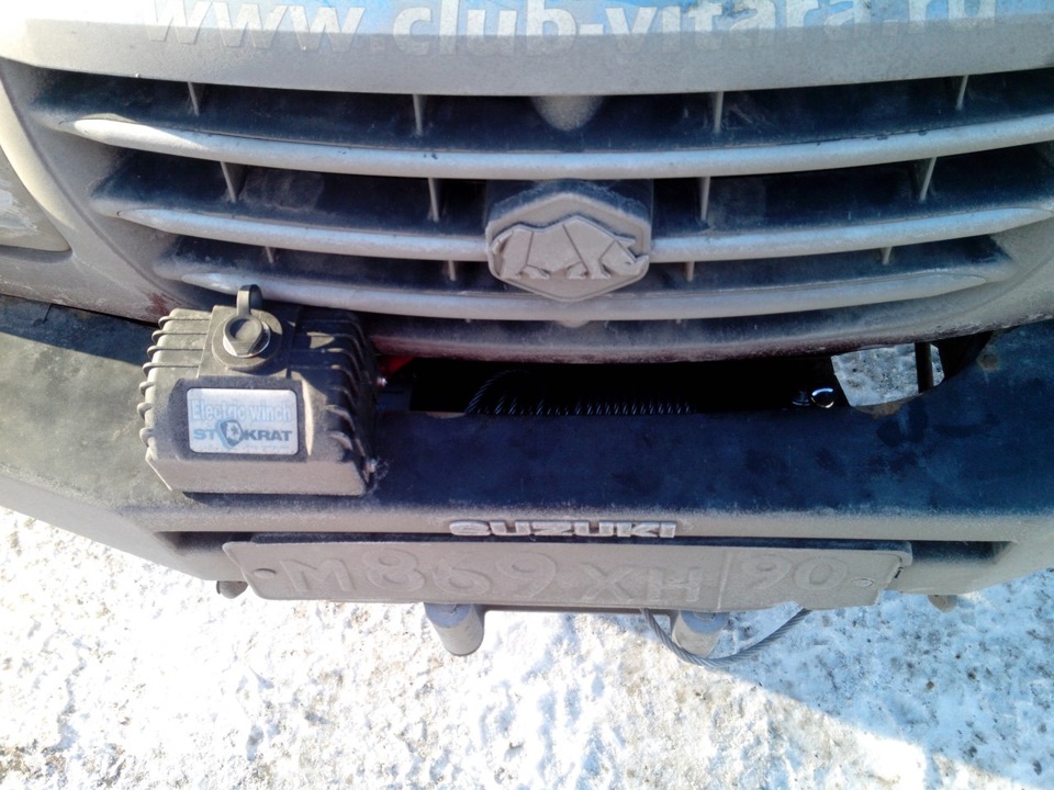 Лебедка на своем месте. — Suzuki Grand Vitara (1G), 2,5 л, 2001 года ...