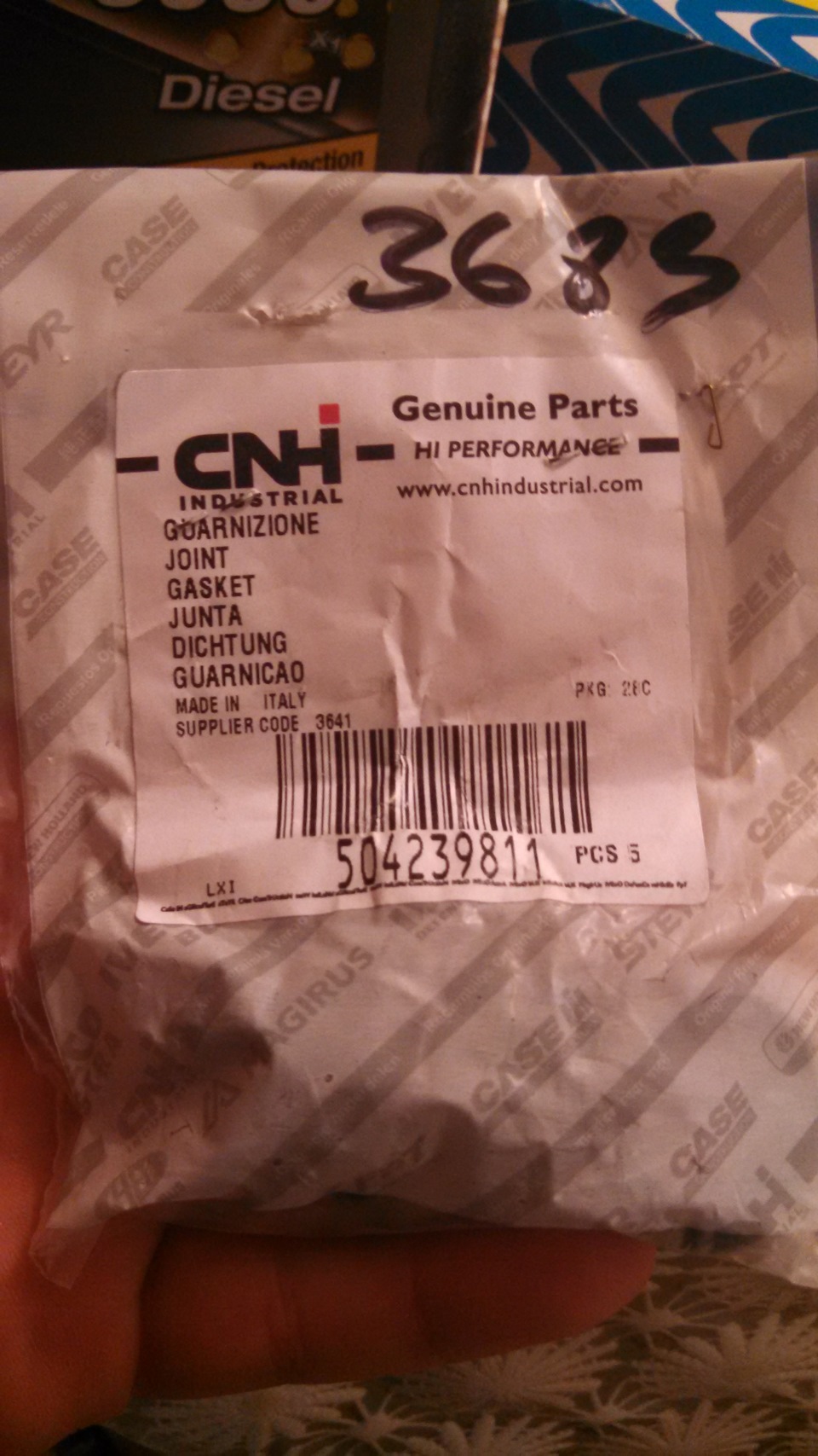 504239811 Уплотнение топливной форсунки Ducato 2.3JTD RUS/iveco 3.0 ...