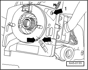 Установка датчик угла поворота рулевого колеса -G85 — Volkswagen Passat ...