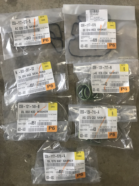 059117070 Прокладка масляного радиатора VAG 3.0TDI VAG | Запчасти на DRIVE2