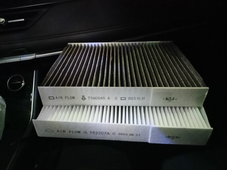 Замена салонного фильтра — Chery Tiggo 8, 1,5 л, 2023 года | расходники ...