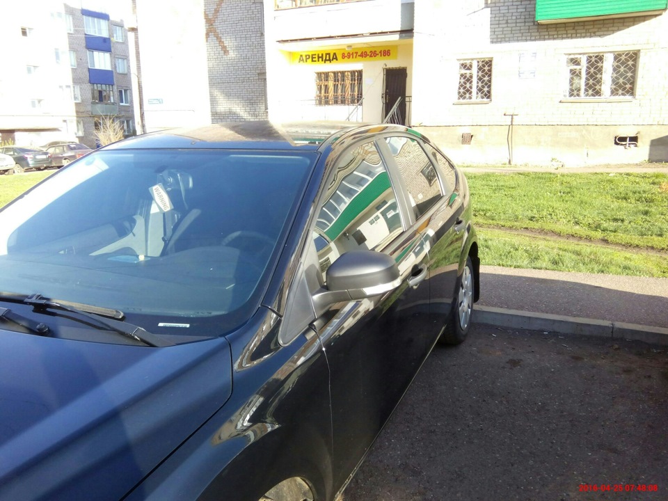 Тонировка. Люмар пятак. — Ford Focus II Hatchback, 1,4 л, 2009 года ...