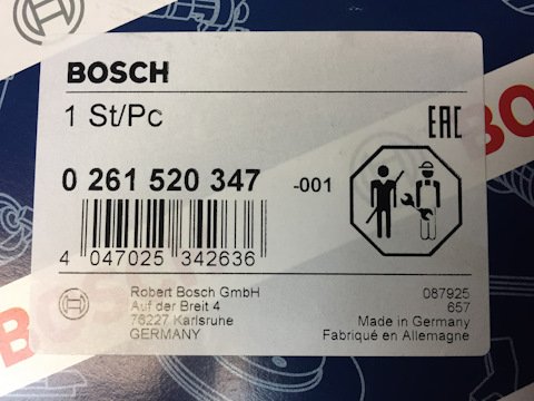 0261520347 Насос высокого давления BOSCH | Запчасти на DRIVE2