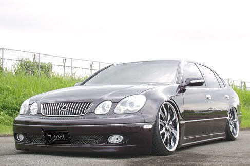 J-UNIT body kit покрашен и установлен — Toyota Aristo (II), 3 л, 2002 ...