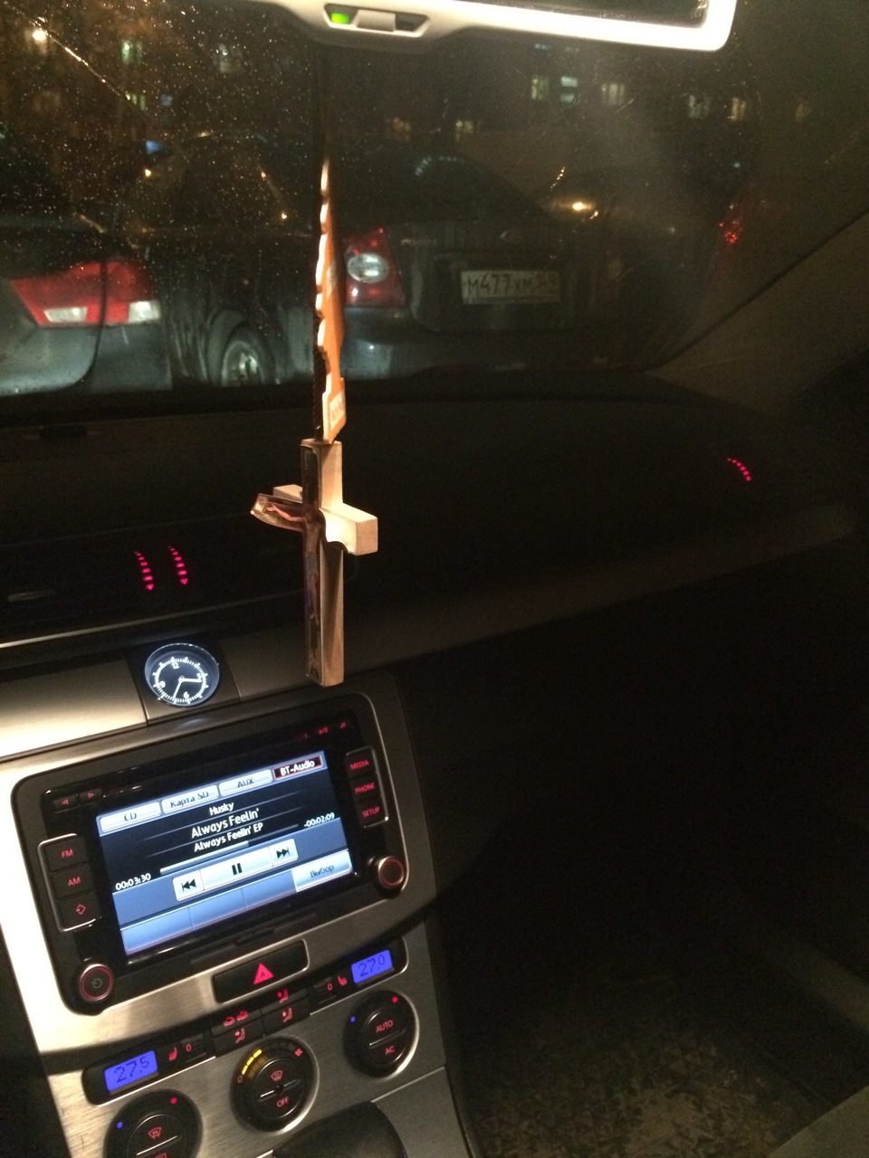 Воздуховоды Б7 с подсветкой — Volkswagen Passat B6, 1,8 л, 2008 года ...