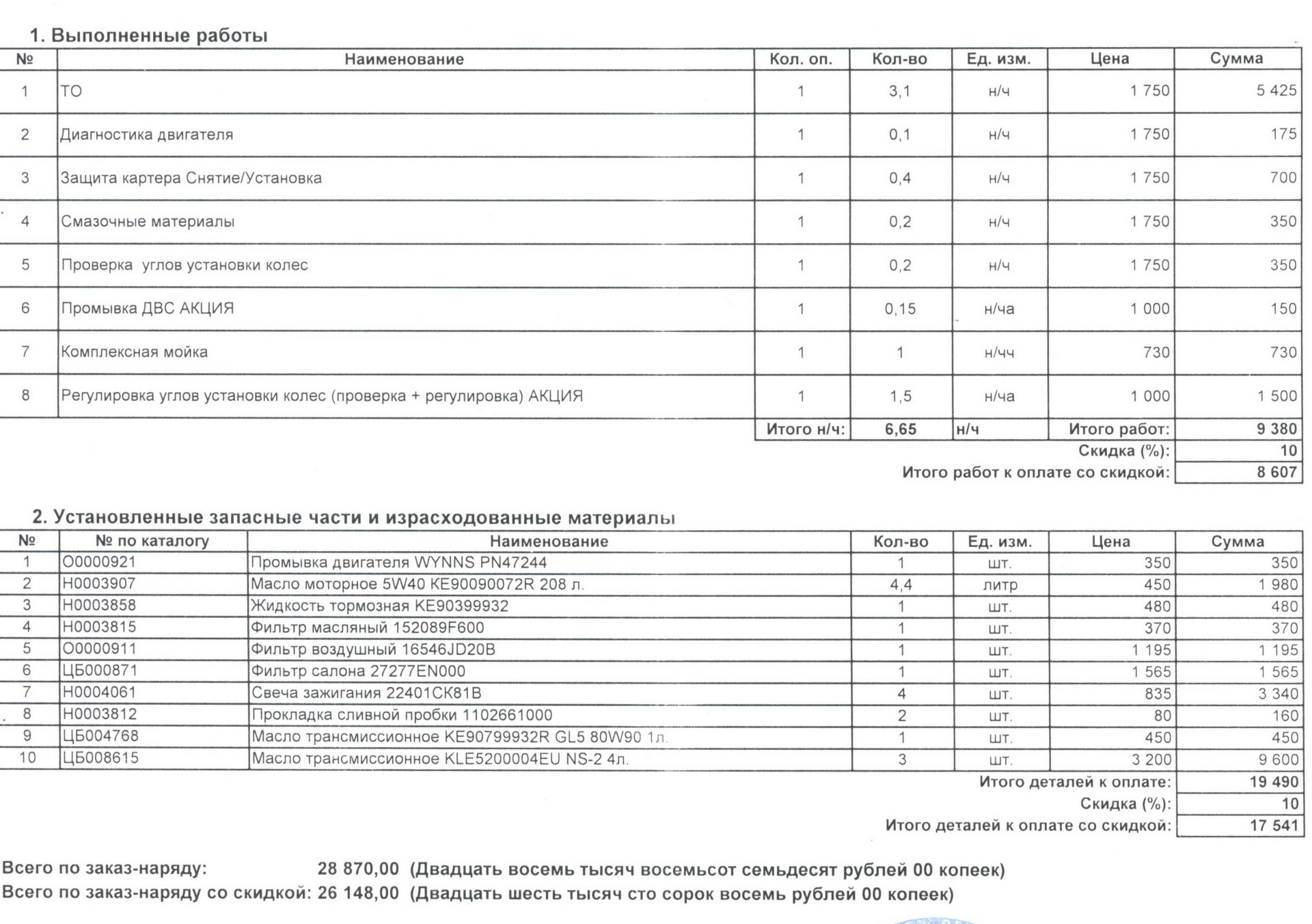 ТО-60 — Nissan X-Trail II (t31), 2 л, 2008 года | плановое ТО | DRIVE2
