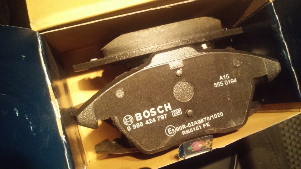 0986424797 Тормозные колодки дисковые (перед.) BOSCH | Запчасти на DRIVE2