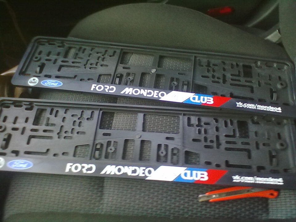Номерные рамки — Ford Mondeo IV, 2 л, 2008 года | стайлинг | DRIVE2