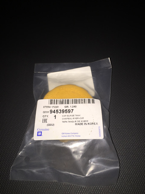 94539597 Крышка расширительного бачка GM | Запчасти на DRIVE2