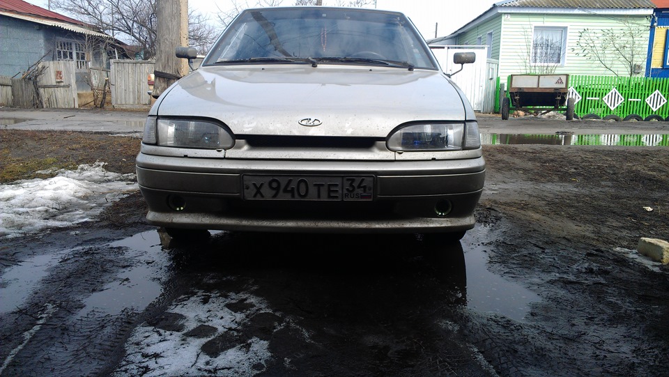 Линзованные туманки и ручки открытого хвата — Lada 2114, 1,6 л, 2007 ...