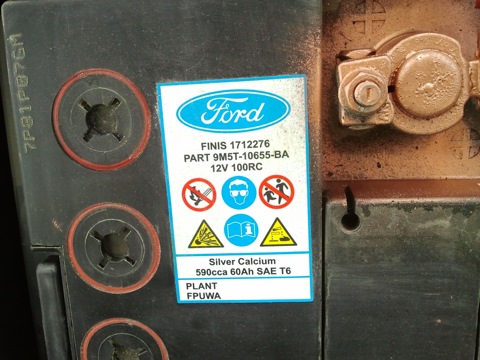 1712276 АККУМУЛЯТОР 60AH Ford | Запчасти на DRIVE2