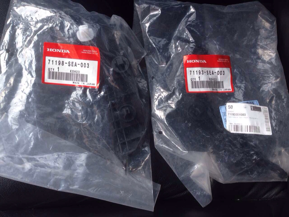 Кронштейны бампера Accord CL9 — Honda Accord (7G), 2,4 л, 2008 года ...