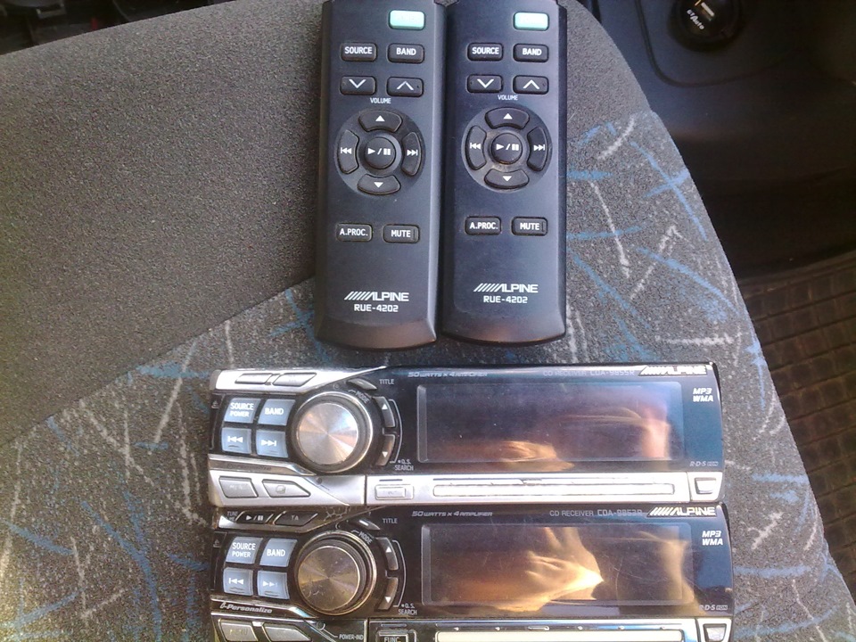 Alpine 9855 монохромный экран))) обновка — Lada 21124, 1,6 л, 2008 года ...