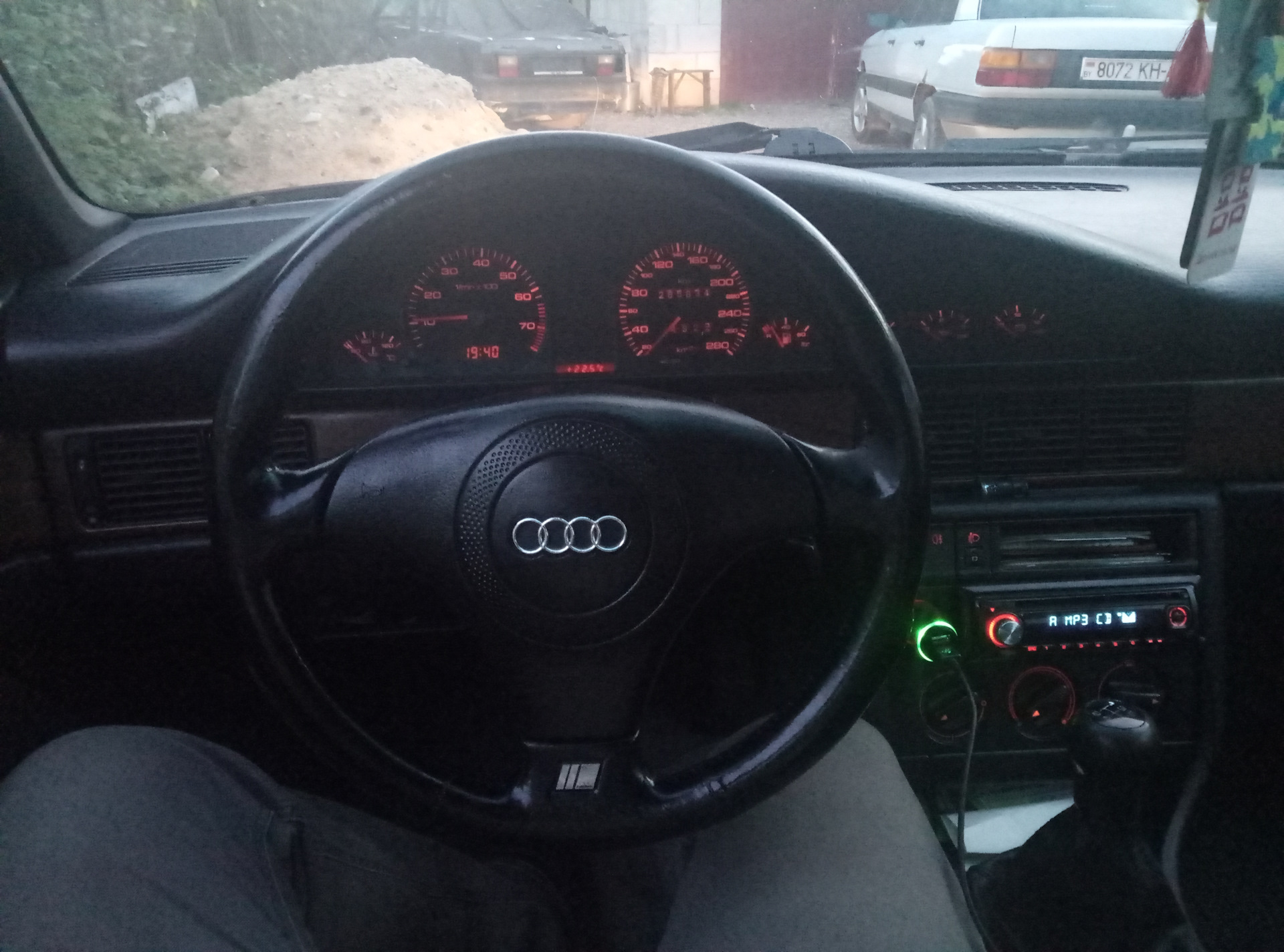 S- руль Made in Italy ч 4 Установка — Audi 100 (C3), 1,8 л, 1989 года ...